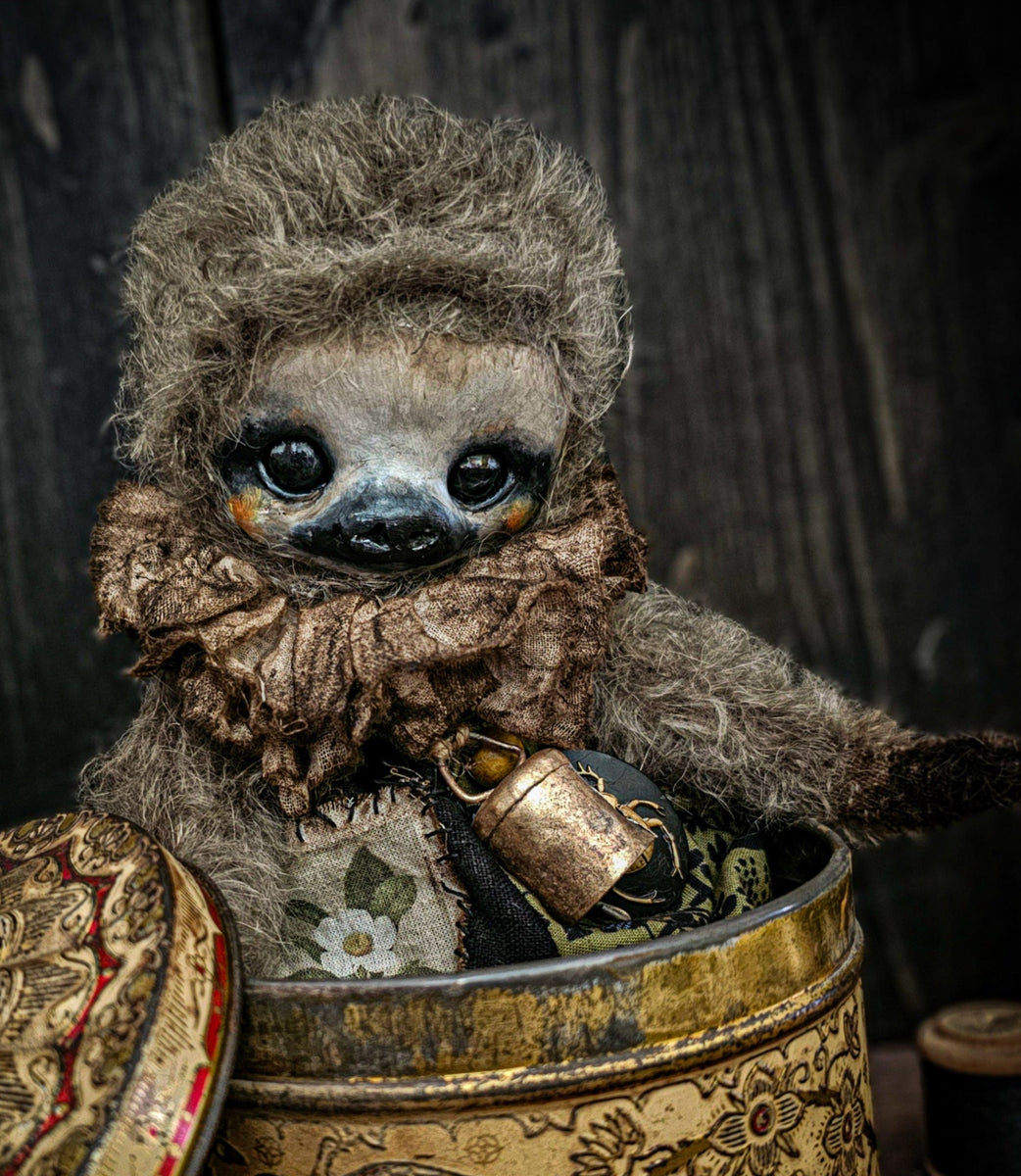 11" Fat Baby Sloth – Agatha Black